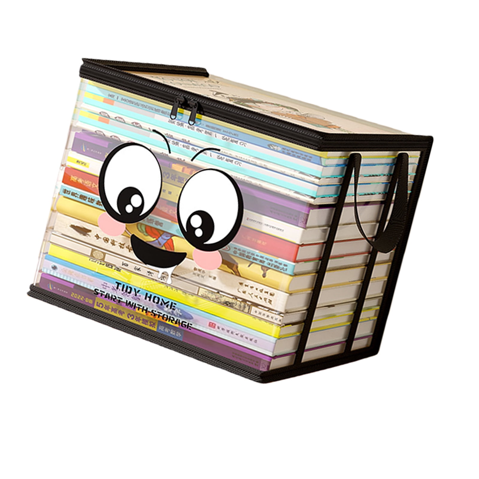 Large Opening Clear PVC Book Storage Container Pliable Double Handles ...