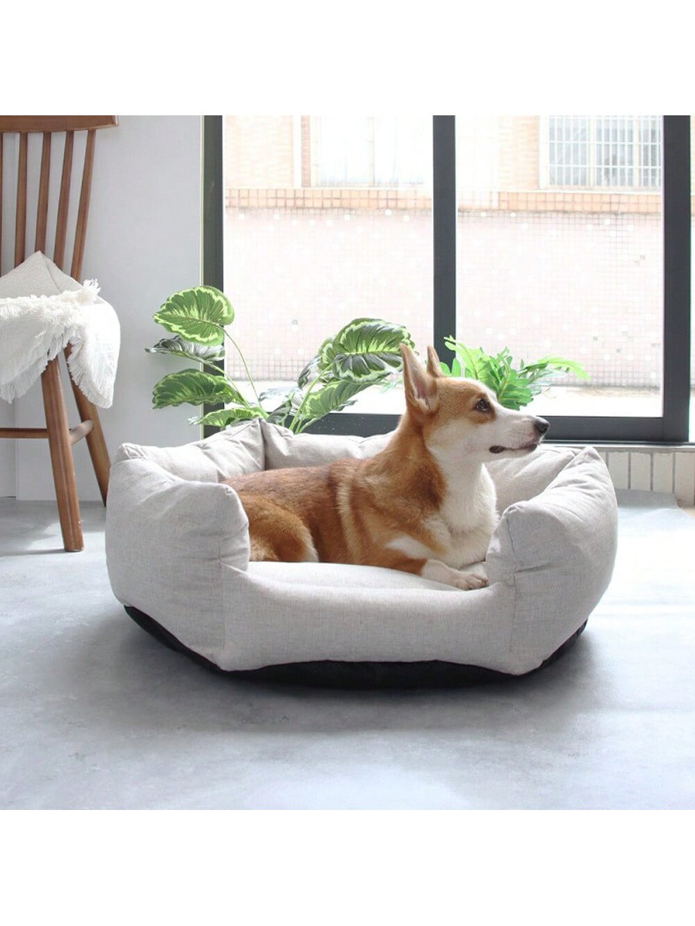 Large Orthopedic Dog Bed With Washable Cover, Indestructible Extra ...