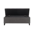 Large Ottomans, 47.5" Storage Ottoman, Storage Bench with Safety Close ...