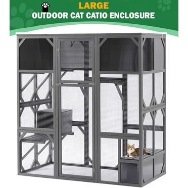 Haverchair Outdoor Cat Shelter - Large Catio and Condo with ...