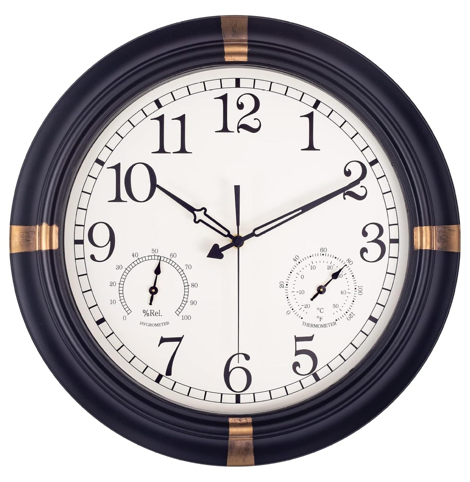 Large Outdoor Clocks, Waterproof Outdoor Clock for Patio/Pool, 18 in ...