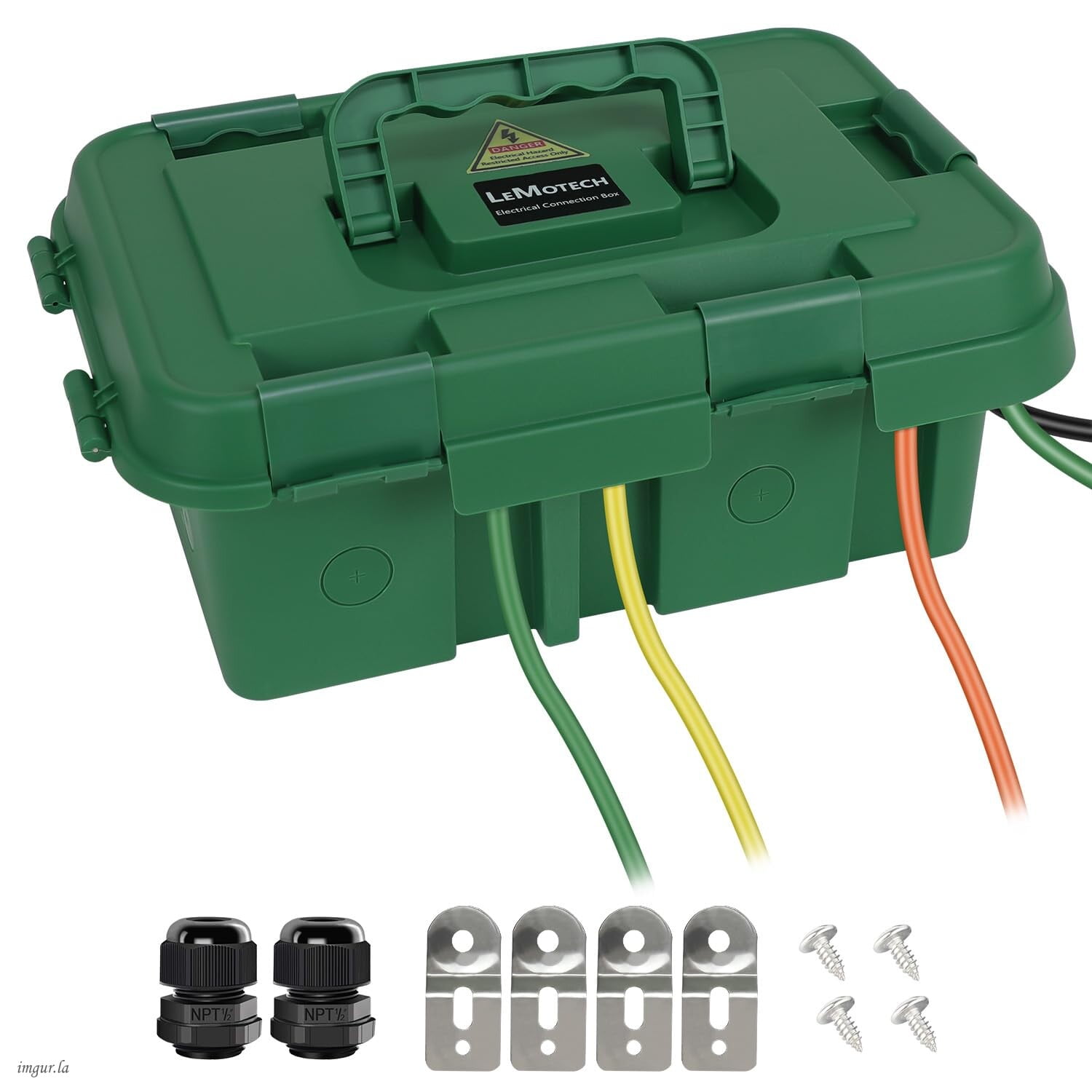 Large Outdoor Electrical Box (14x9.6x5.5in) IP55 Waterproof Connection ...