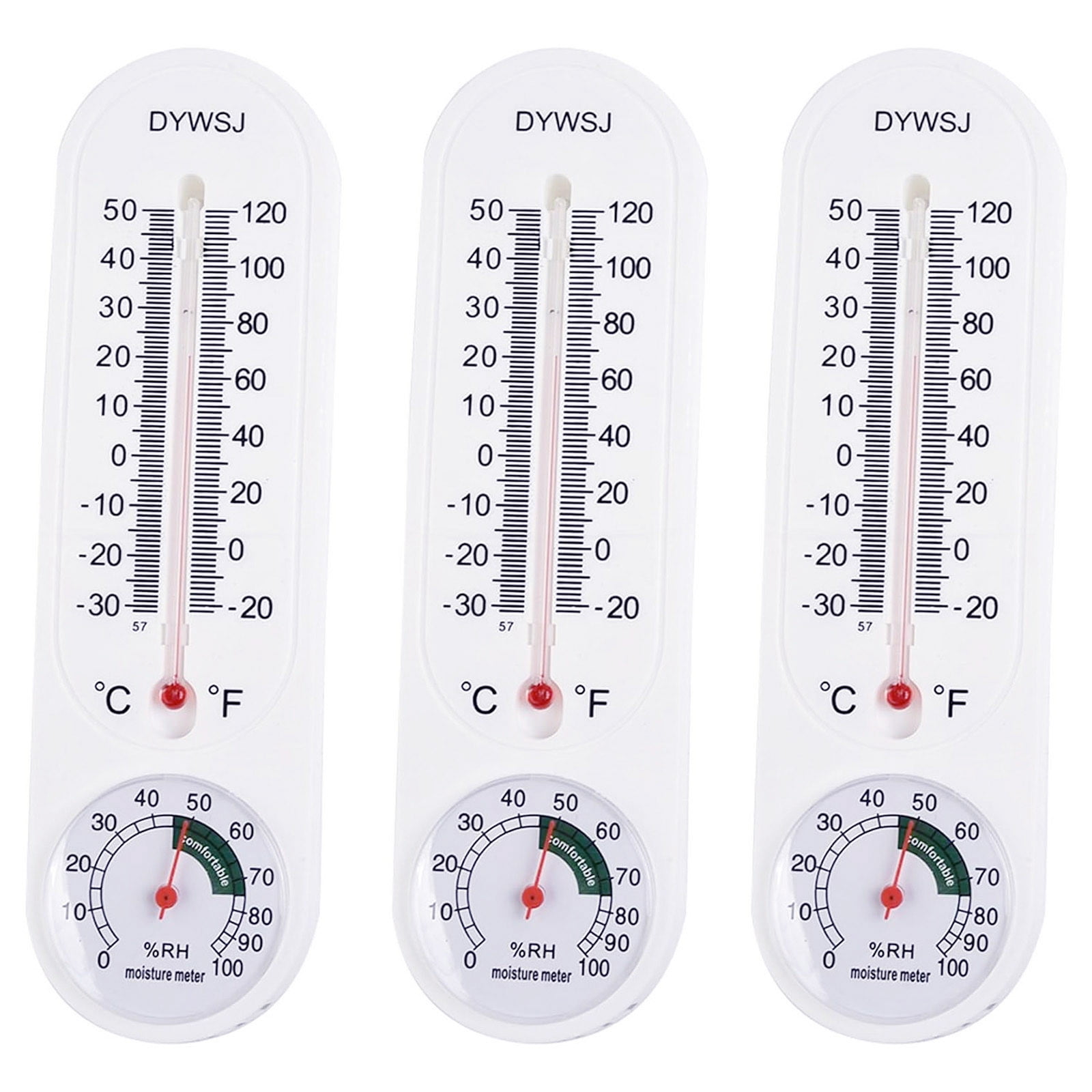 Large Outdoor/Indoor Hygrometer Humidity Meter Temperature Gauge With ...