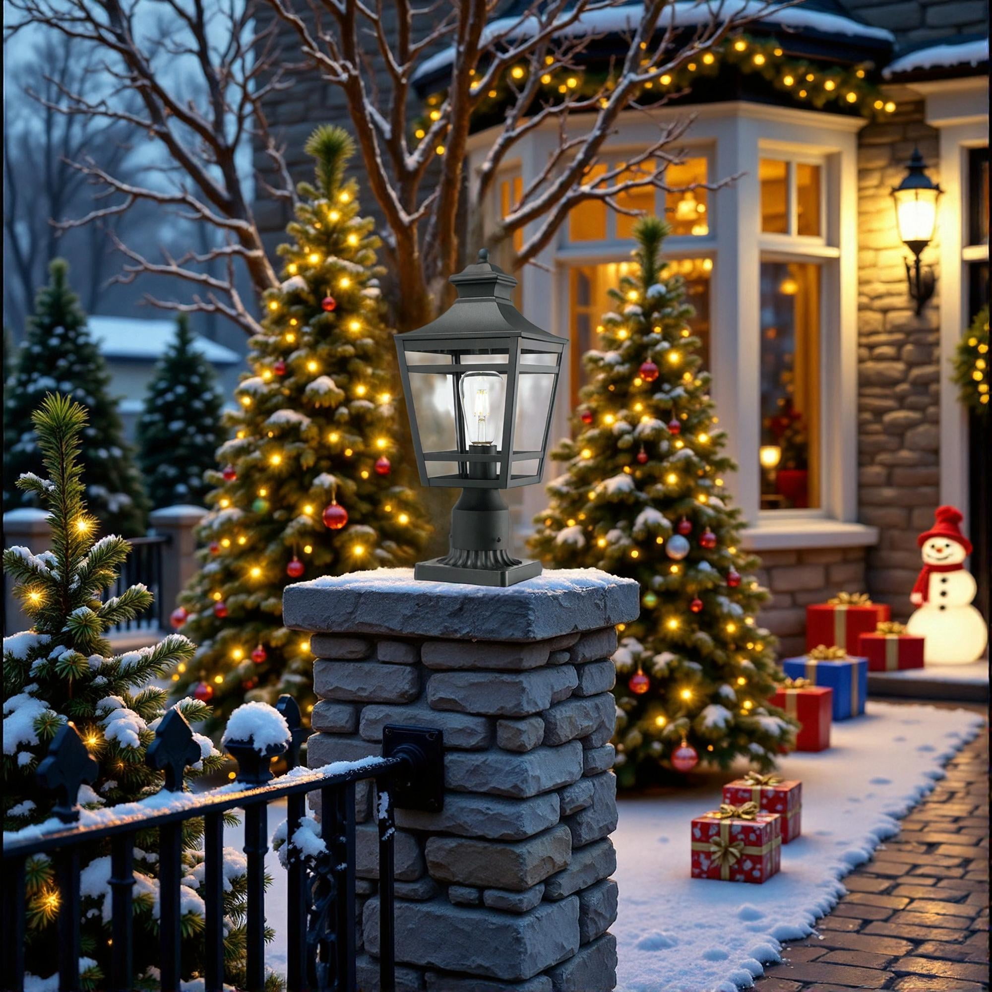 Large Outdoor Post Lights Lamp Post Light Fixture, 18.1inch Waterproof ...