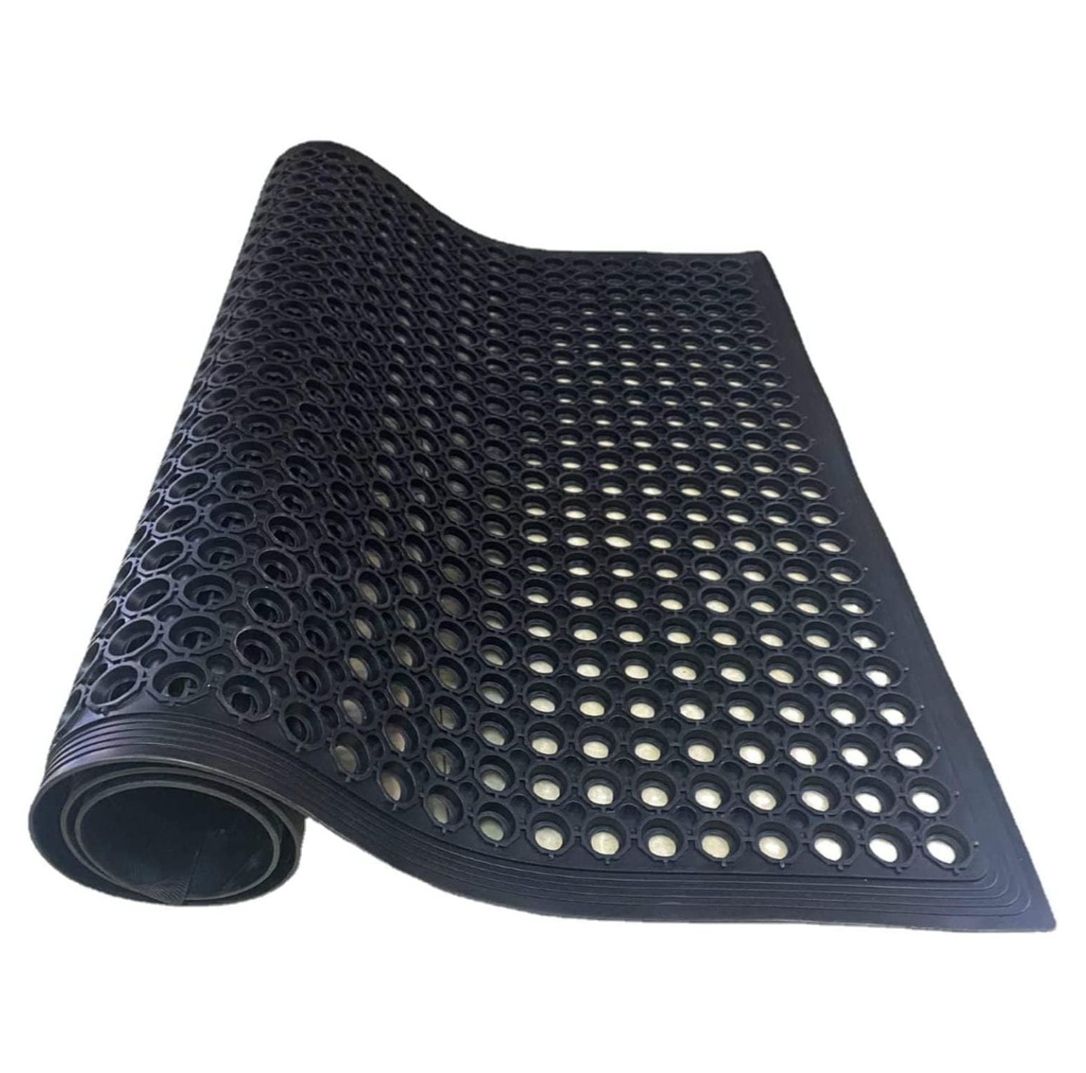 Large Outdoor Rubber Floor Mats & Matting with Drainage Holes for ...