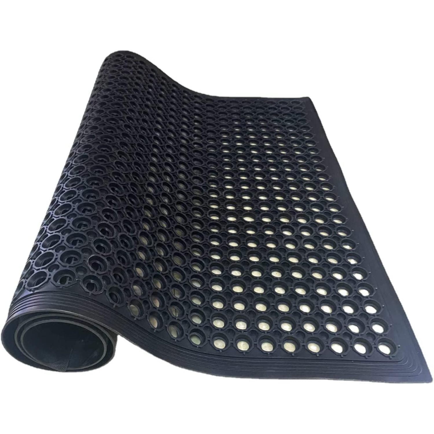 Large Outdoor Rubber Floor Mats & Matting with Drainage Holes for ...