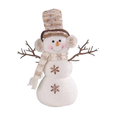Teresa's Collections 8.86 inches Snowman Garden Statue, Outdoor Snowman ...