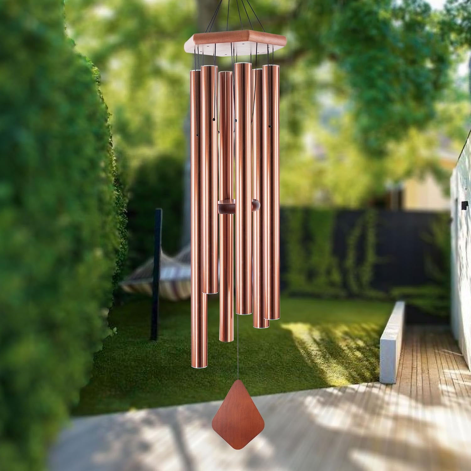 Large Outdoor Wind Chimes with Deep Tone, 44 Inches Sympathy Wind ...