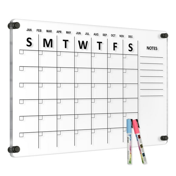 Dry Erase 3 Month Calendar Wall