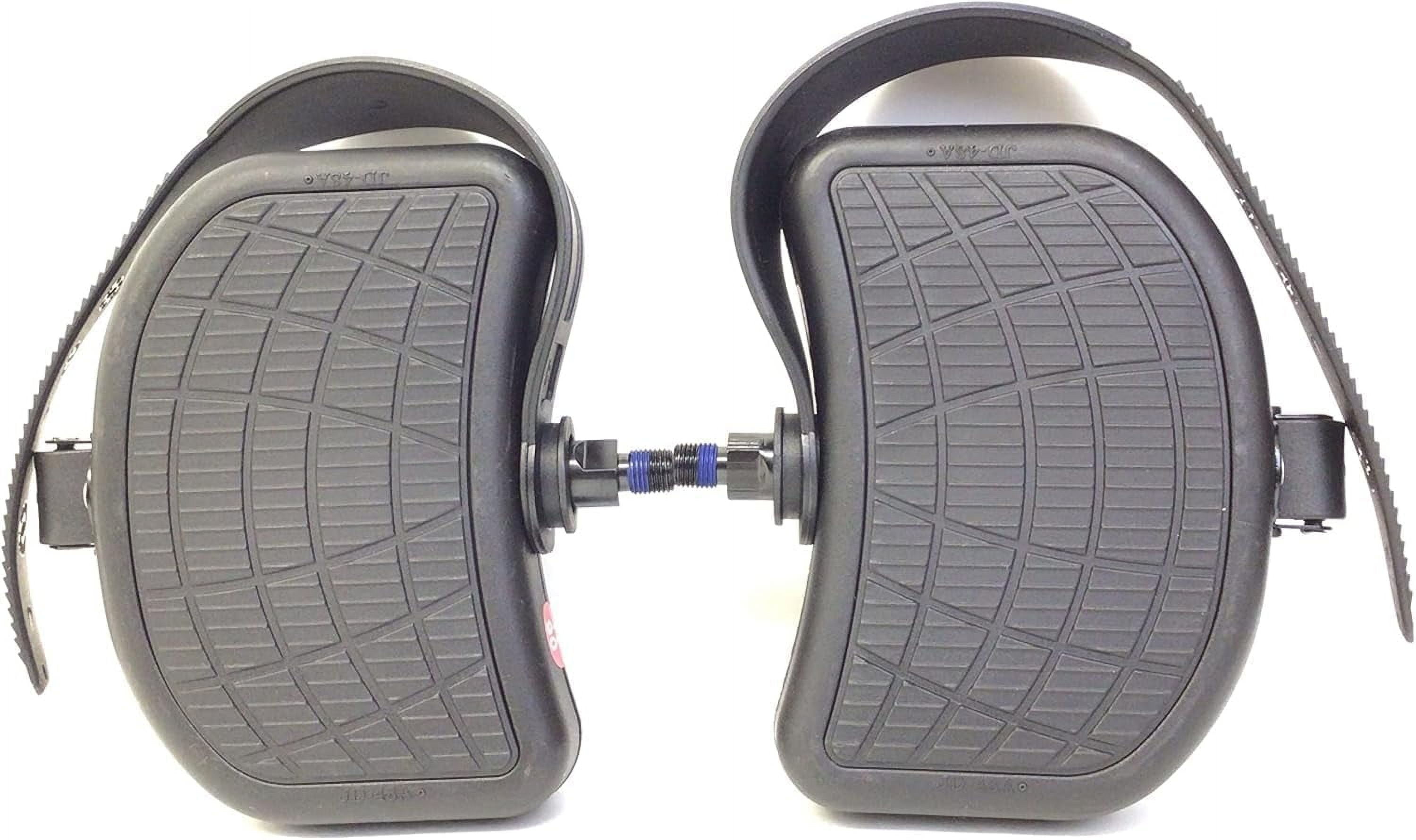 Large Oversize Foot Pedal Pair with Strap 1/2" 715-5085 Works with Star Trac Recumbent Bike ...