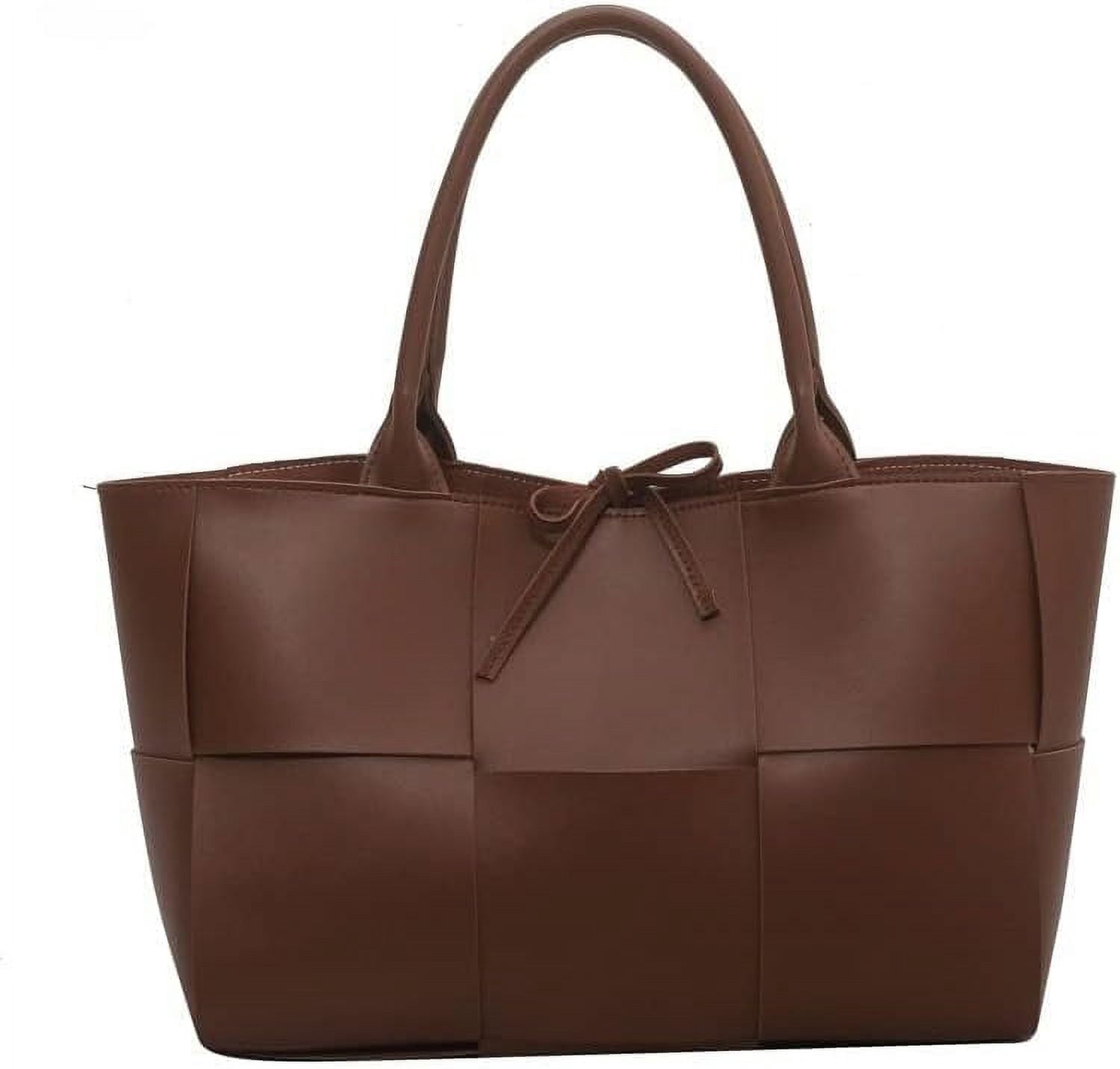 Large PU leather ladies handbag, fashionable shoulder bag with multiple ...