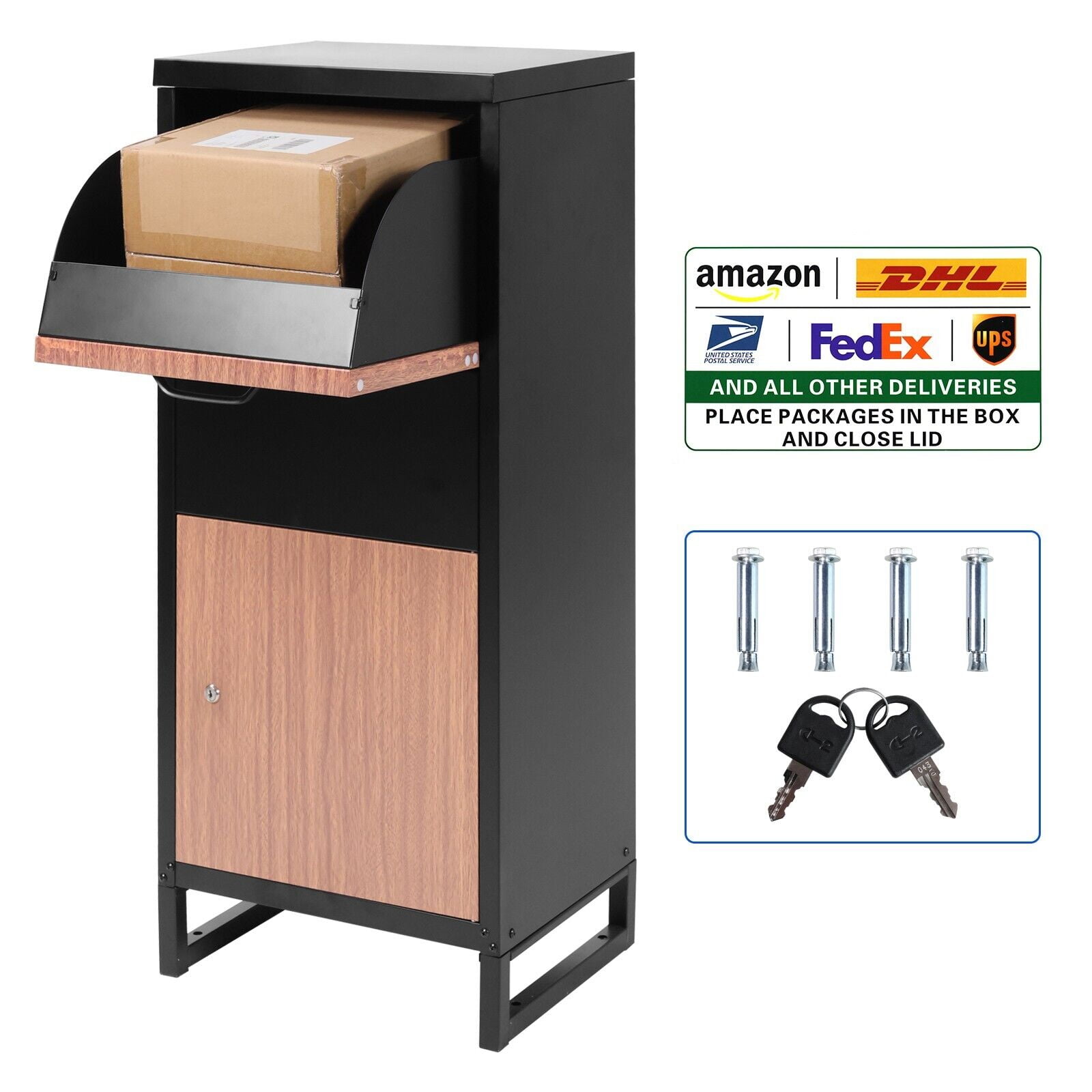 Large Package Delivery Box Storage Parcel Delivery Lockable Home Drop ...