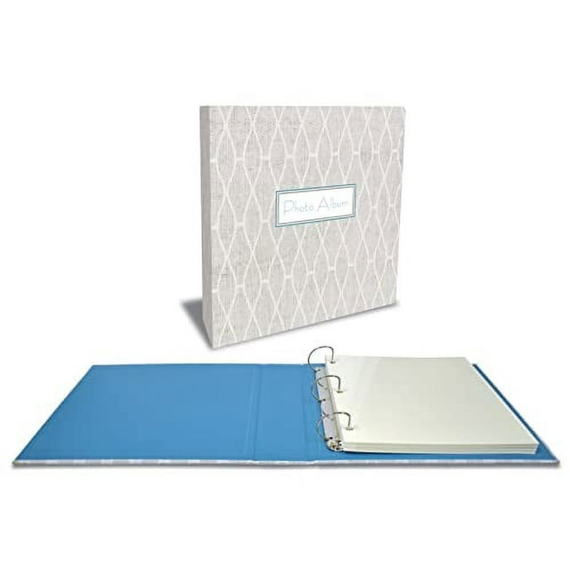 Large Padded Photo Album Magnetic Self-Stick 3 Ring Photo Album, 50 ...