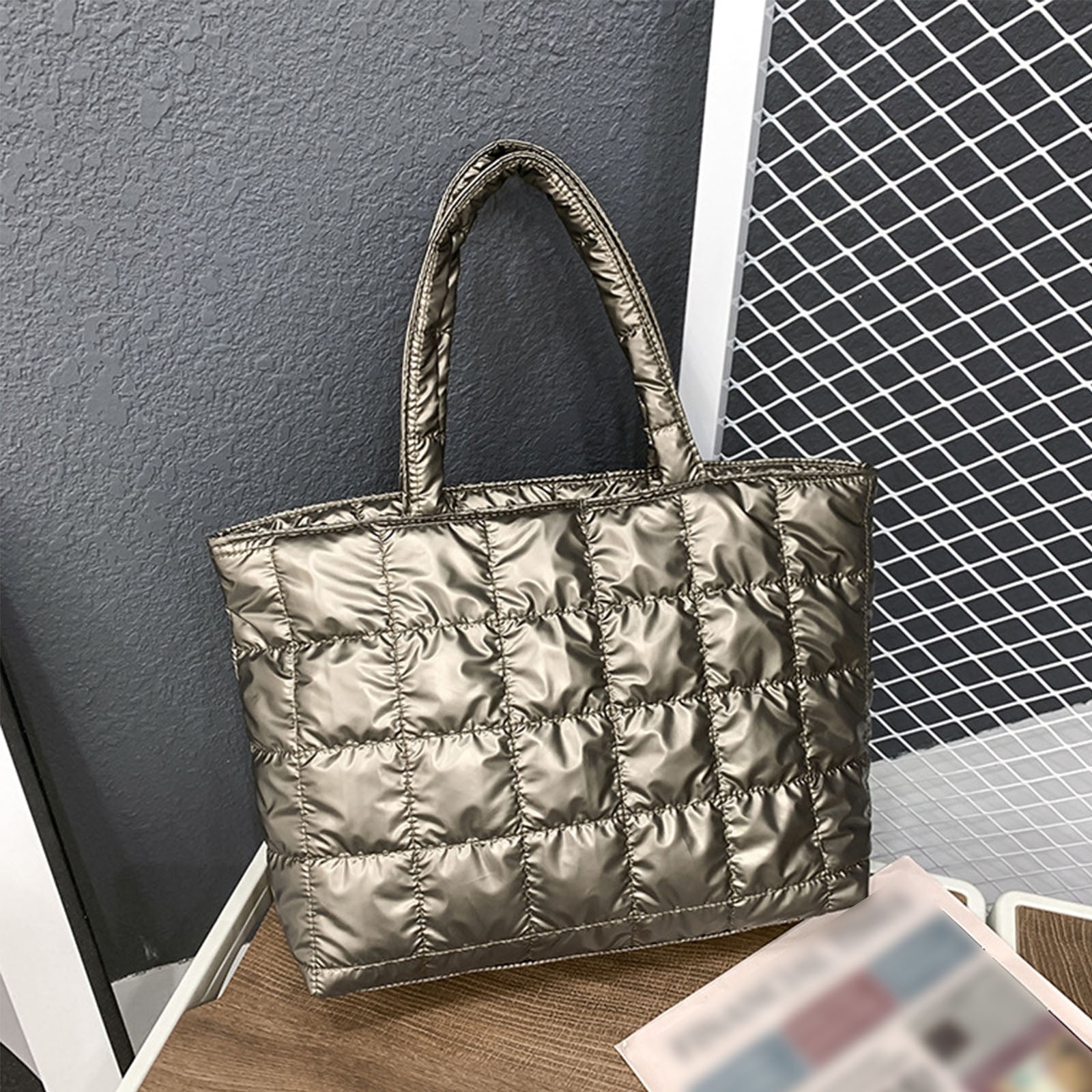 Large Padded Shoulder Tote Bag, Feather Lightweight Design, Waterproof ...