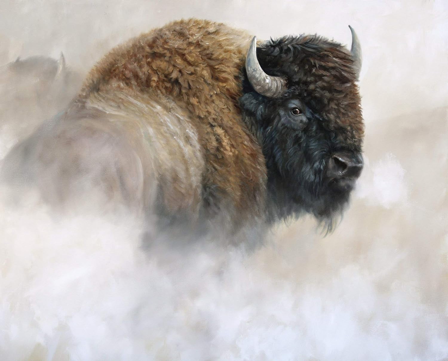 Large Panel of Buffalo Bull Cotton Fabric - Walmart.com