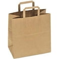 Large Paper Grocery Bags with Handles | 12x7x14 Brown Heavy Duty Sack ...