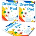 Large Paper Pad for Coloring and Drawing,3 Pack, 50 Sheets,Drawing ...