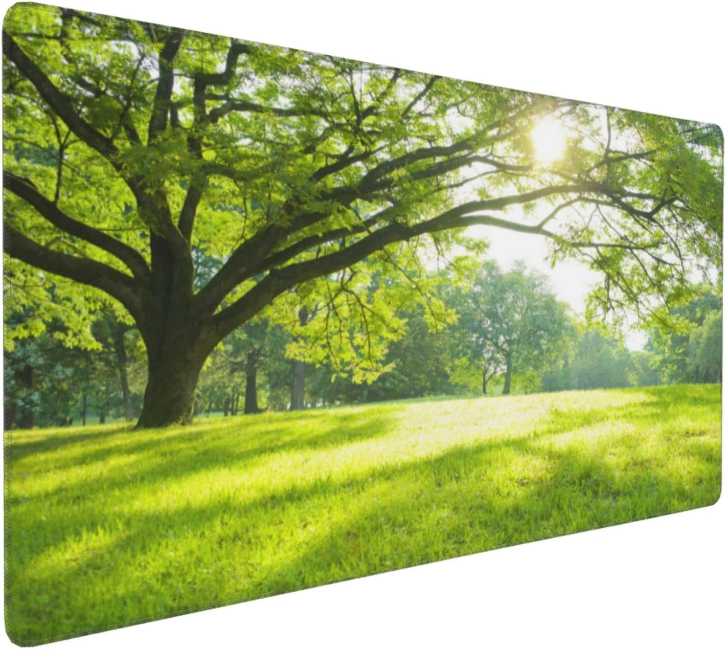 Large Park Tree Summer Sun Gaming Mouse Pad - XXL Extended Mousepad ...