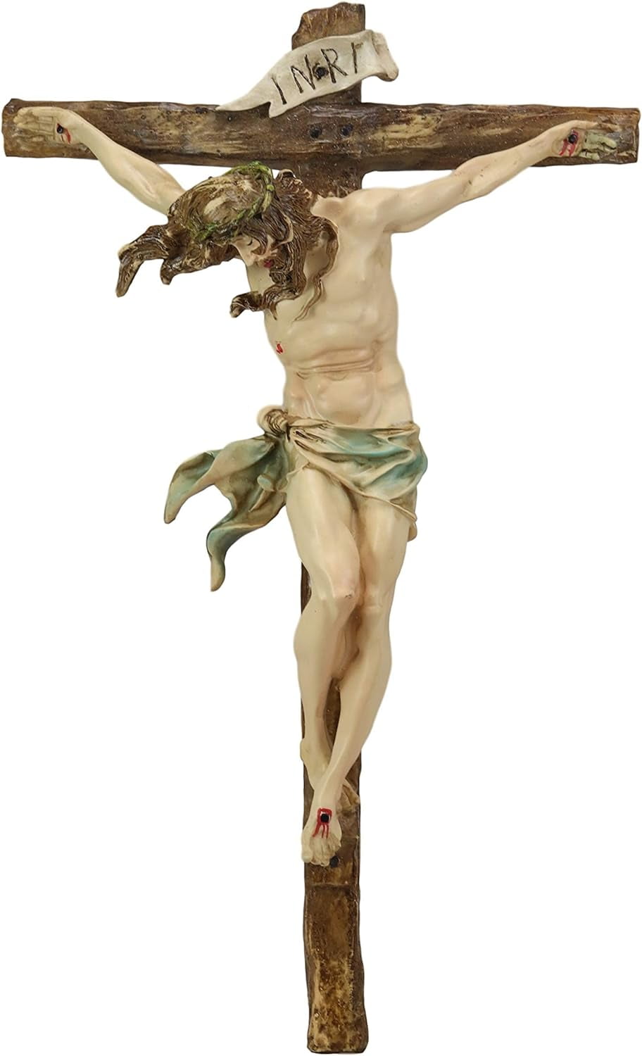 Large Passion Of Jesus Christ Death At Calvary Crucifix Catholic INRI ...