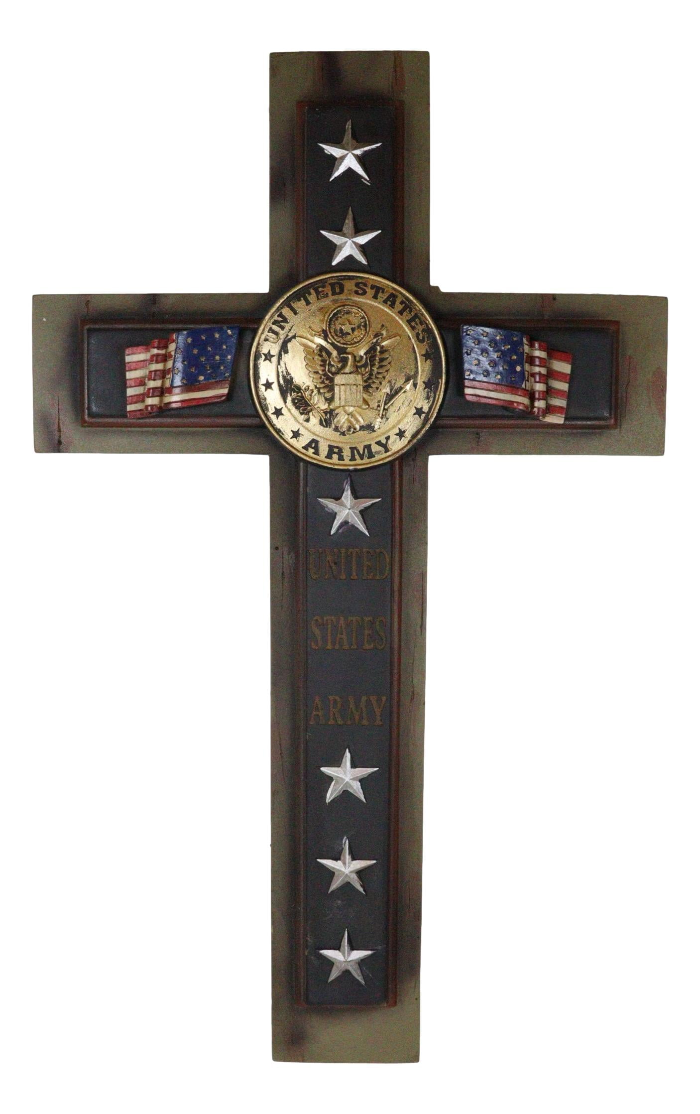 Large Patriot USA Military United States Army Medallion Flags Stars ...
