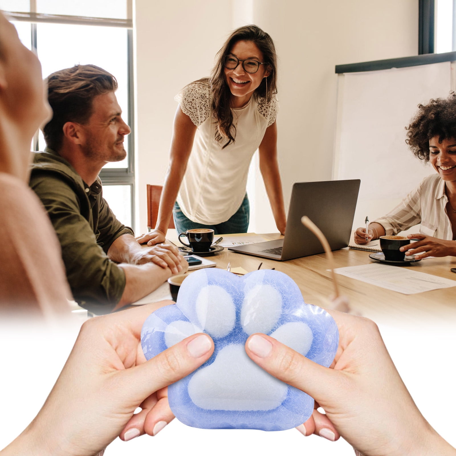 Large Paw Fidget Toys for Stress Relief and Anxiety Relaxation, Sensory Manipulation Tool for ...