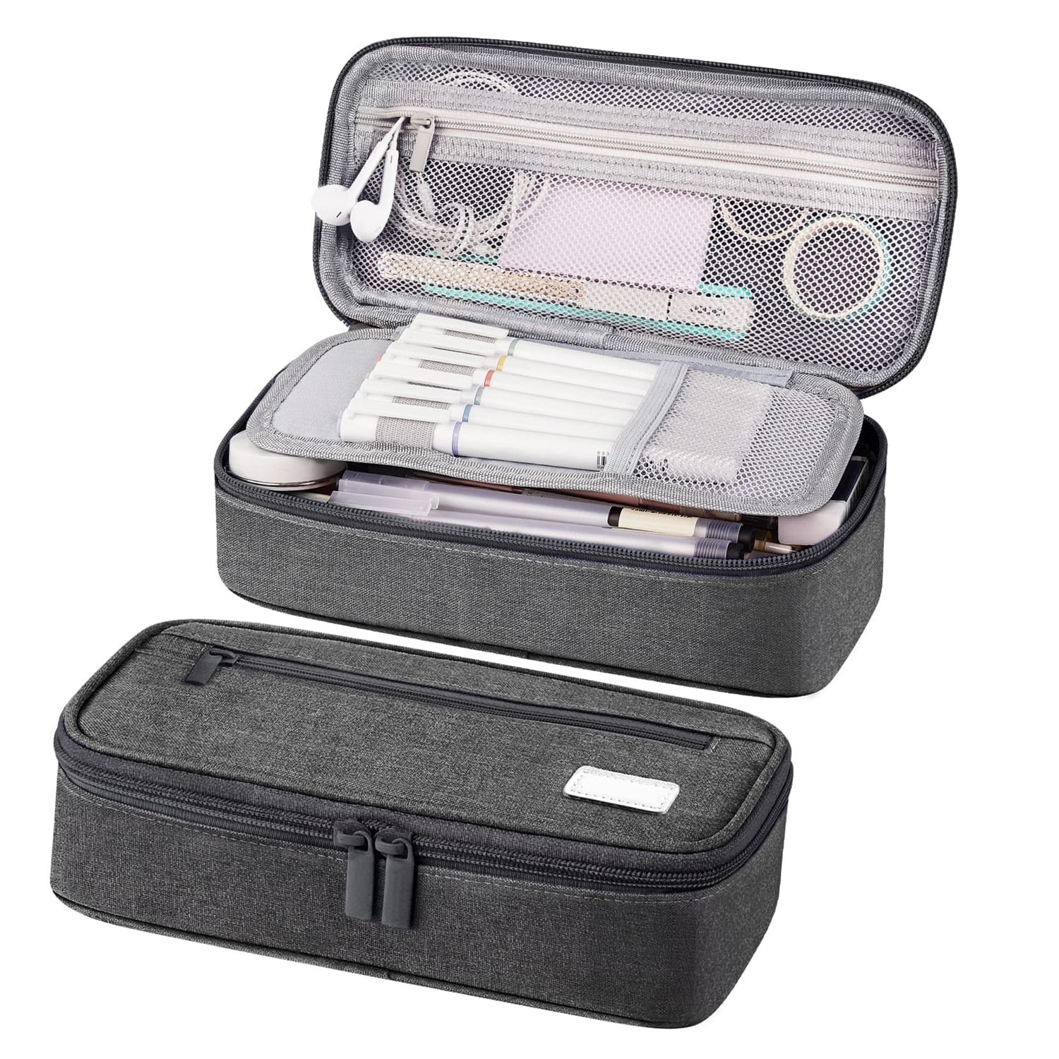 Large Pencil Case, Pencil Pouch with Zipper Compartments, Aesthetic ...