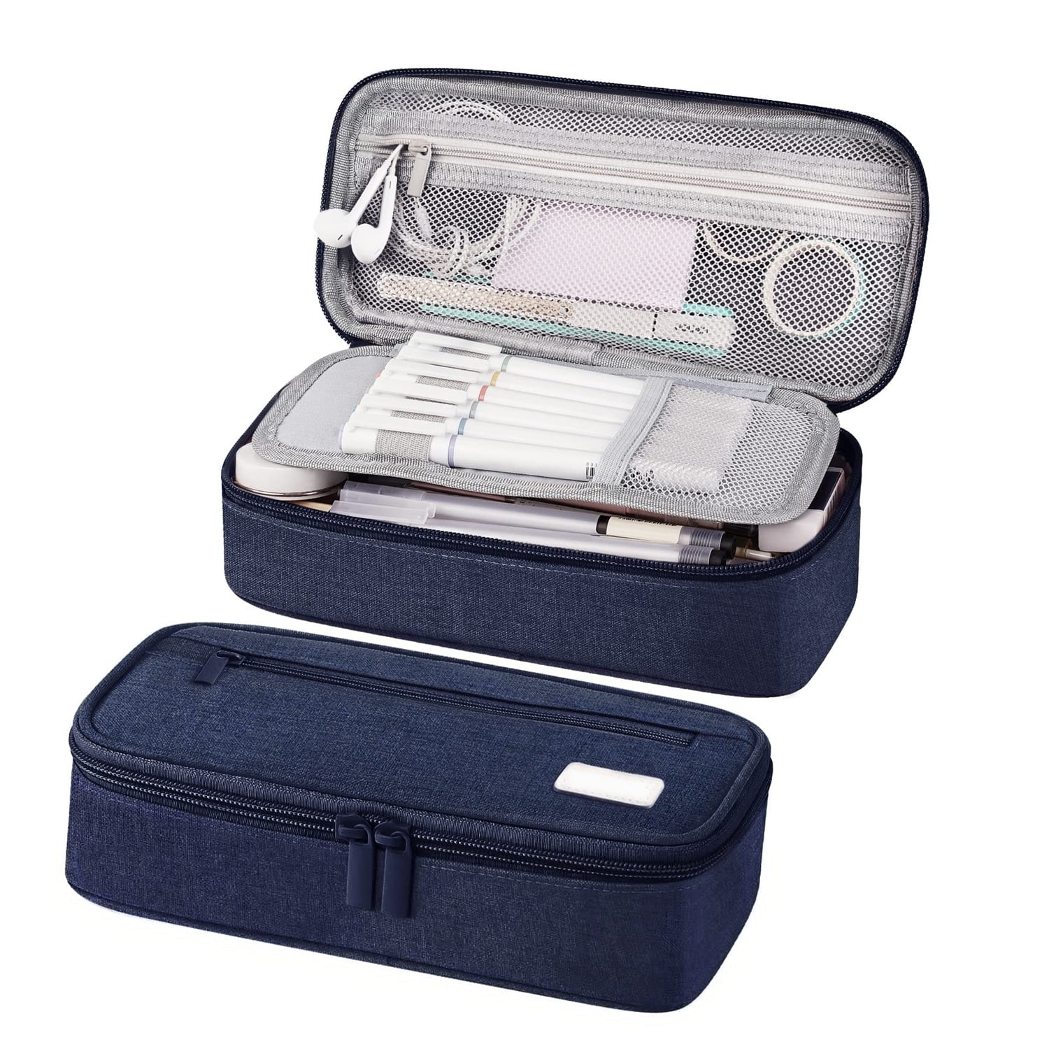 Large Pencil Case, Pencil Pouch with Zipper Compartments, Pencil Case ...