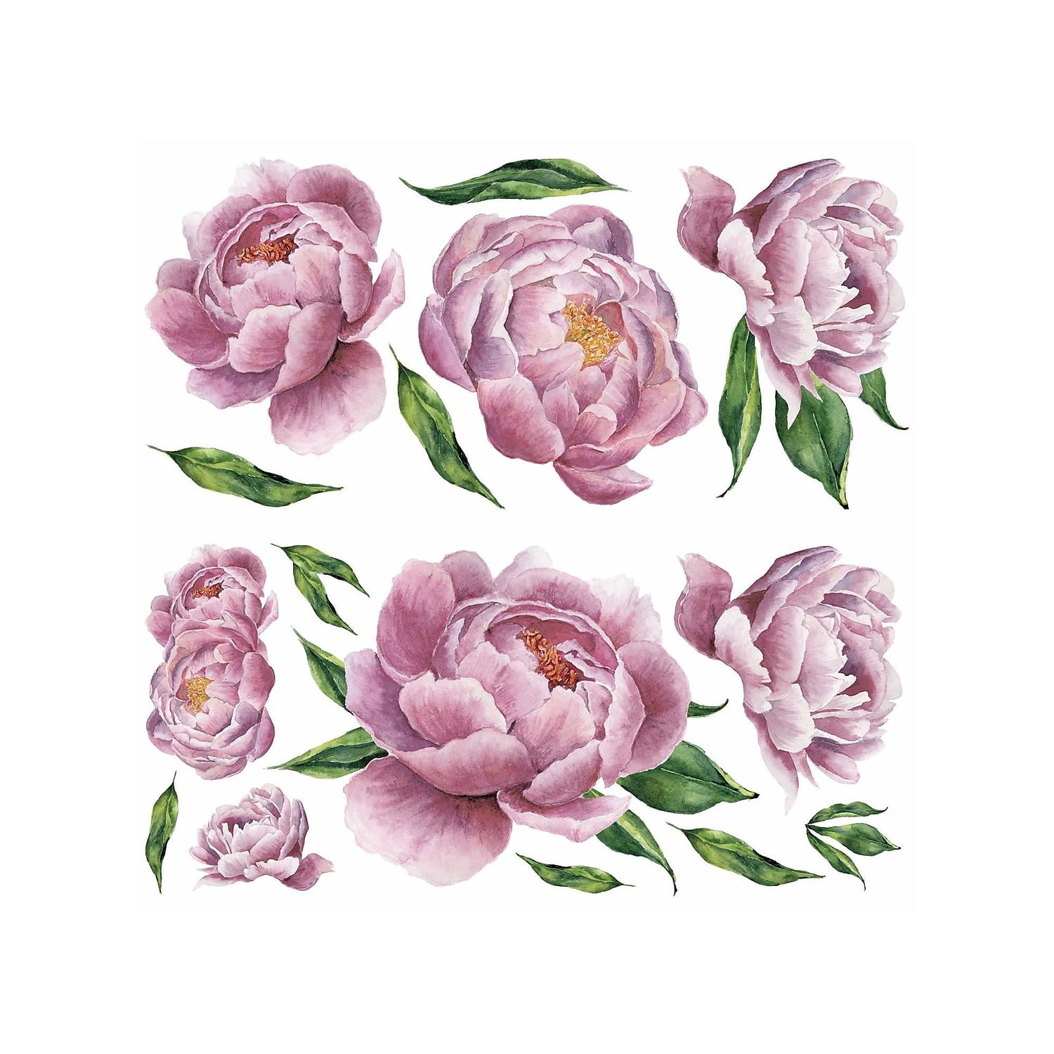 Large Peony Peel and Stick Giant Wall Decals - Walmart.com