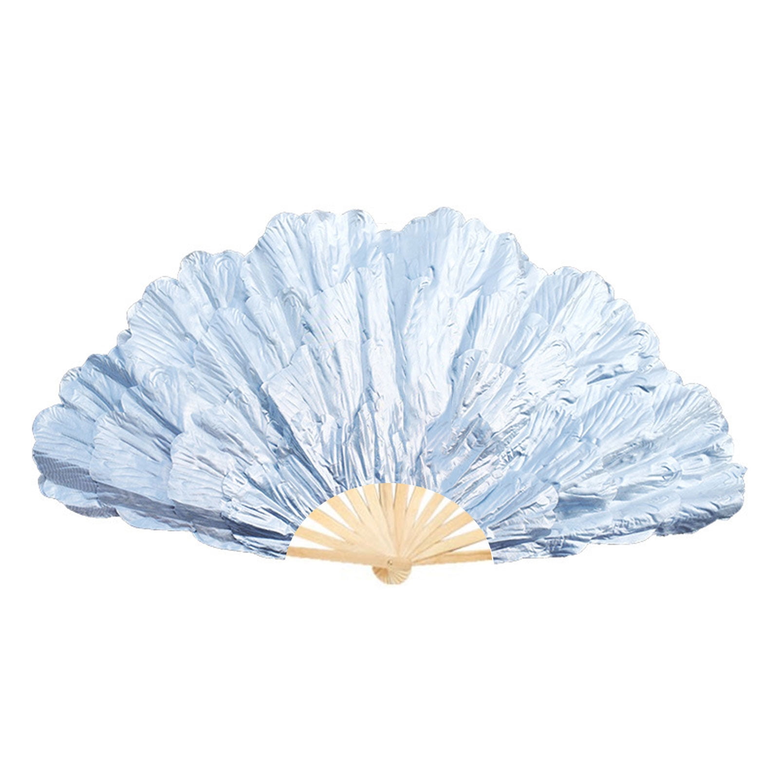 Large Peony Petal Fan with Bamboos Frame Multilayer Flower Hand Fan for ...