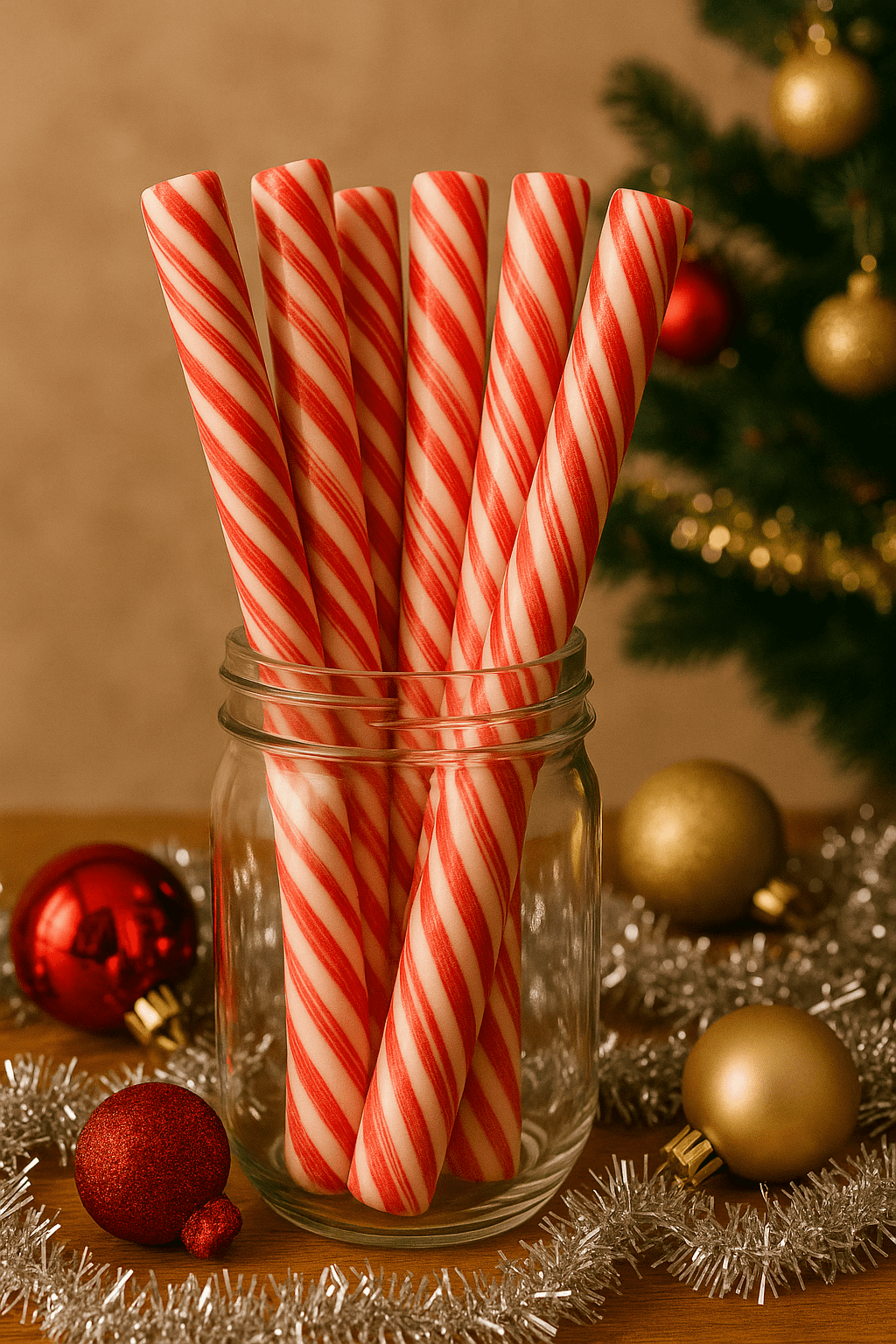 Large Peppermint Candy Sticks, 6-Pack, Red and White Swirl - Walmart.com