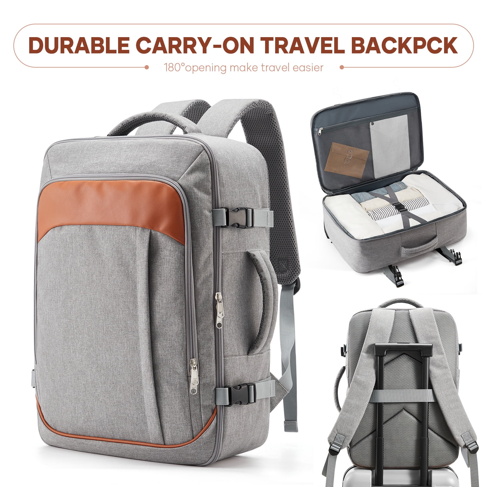 Large Personal Item Travel Backpack for Men Women Airline Approved ...