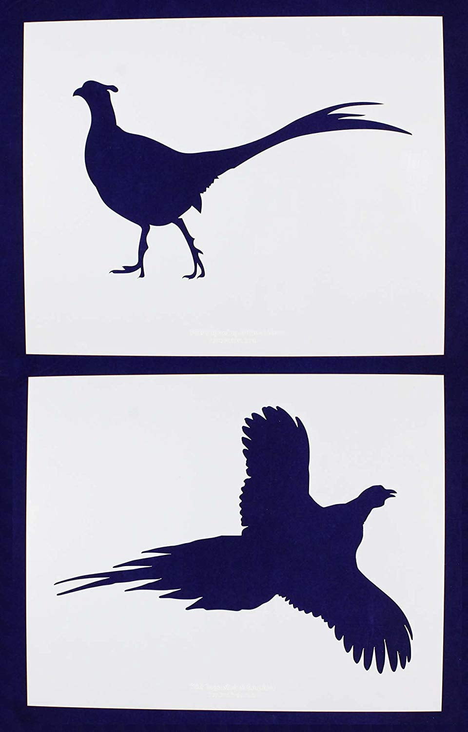 Large Pheasant Stencils -2 pc set-Mylar 14mil - Painting /Crafts ...