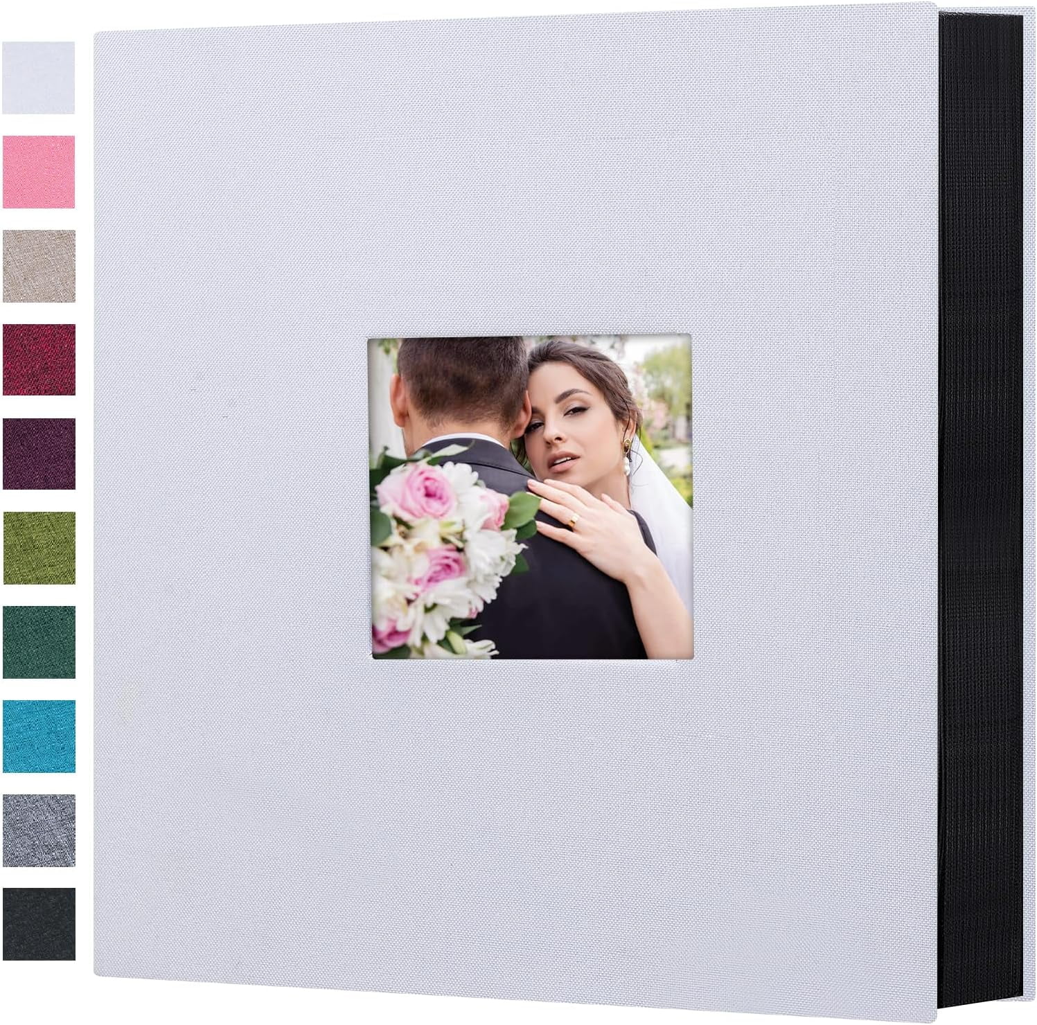 Large Photo Album 4x6 with Linen Cover Holds 1000 Photos, Horizontal ...