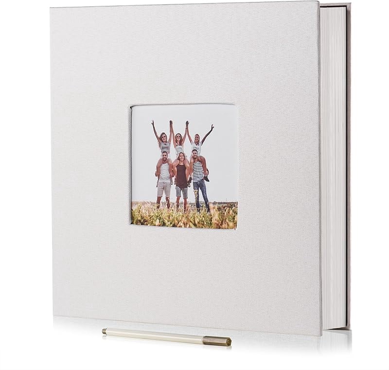 Large Photo Album Self Adhesive with Picture Display Window, DIY ...