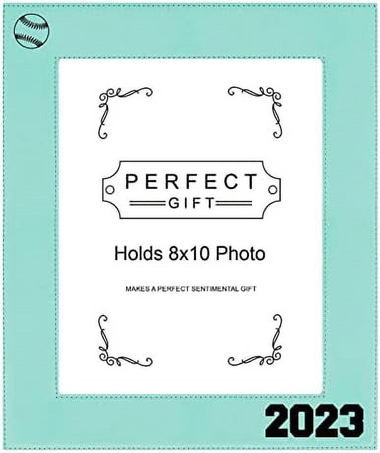 Large Photo Frame Baseball 2023 8X10 Leatherette Photo Frame Teal ...