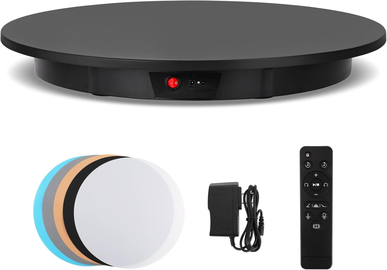 Large Photography Turntable 24inch/330lb Motorized Rotating Display Stand 360 Degree with Remote ...