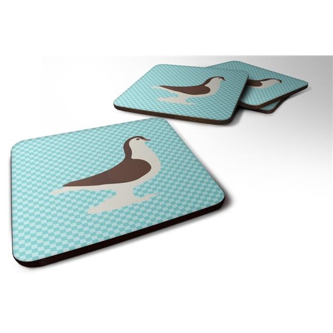 Large Pigeon Blue Check Foam Coaster - Blue - Walmart.com