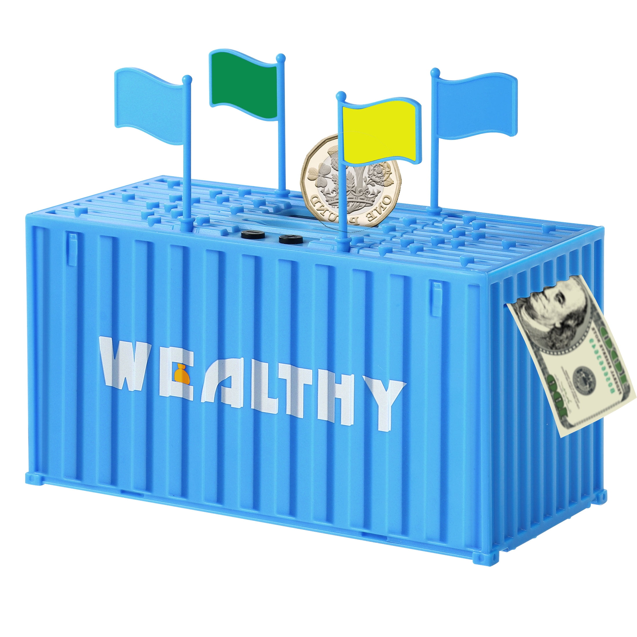 Large Piggy Bank, EEEkit Coin Counter Machine with LCD Counter, Digital ...