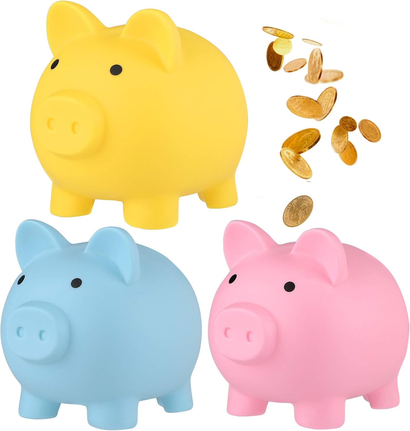 Large Piggy Banks, Cute Pig Money Box, Piggy Bank for Girls and Boys ...