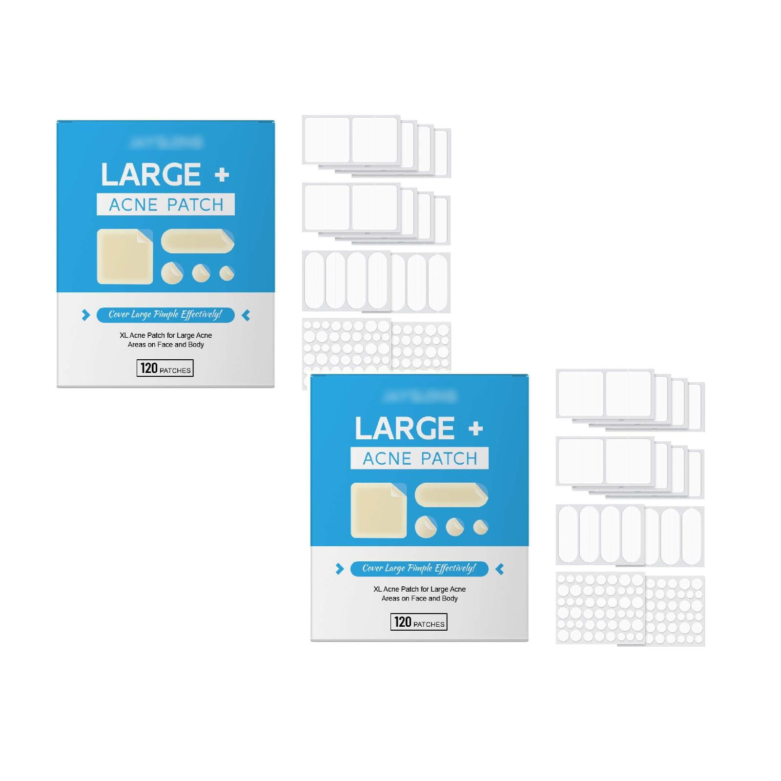 Large Pimple Patches, 60 mm XL Acne Patches, Big Hydrocolloid Bandages ...