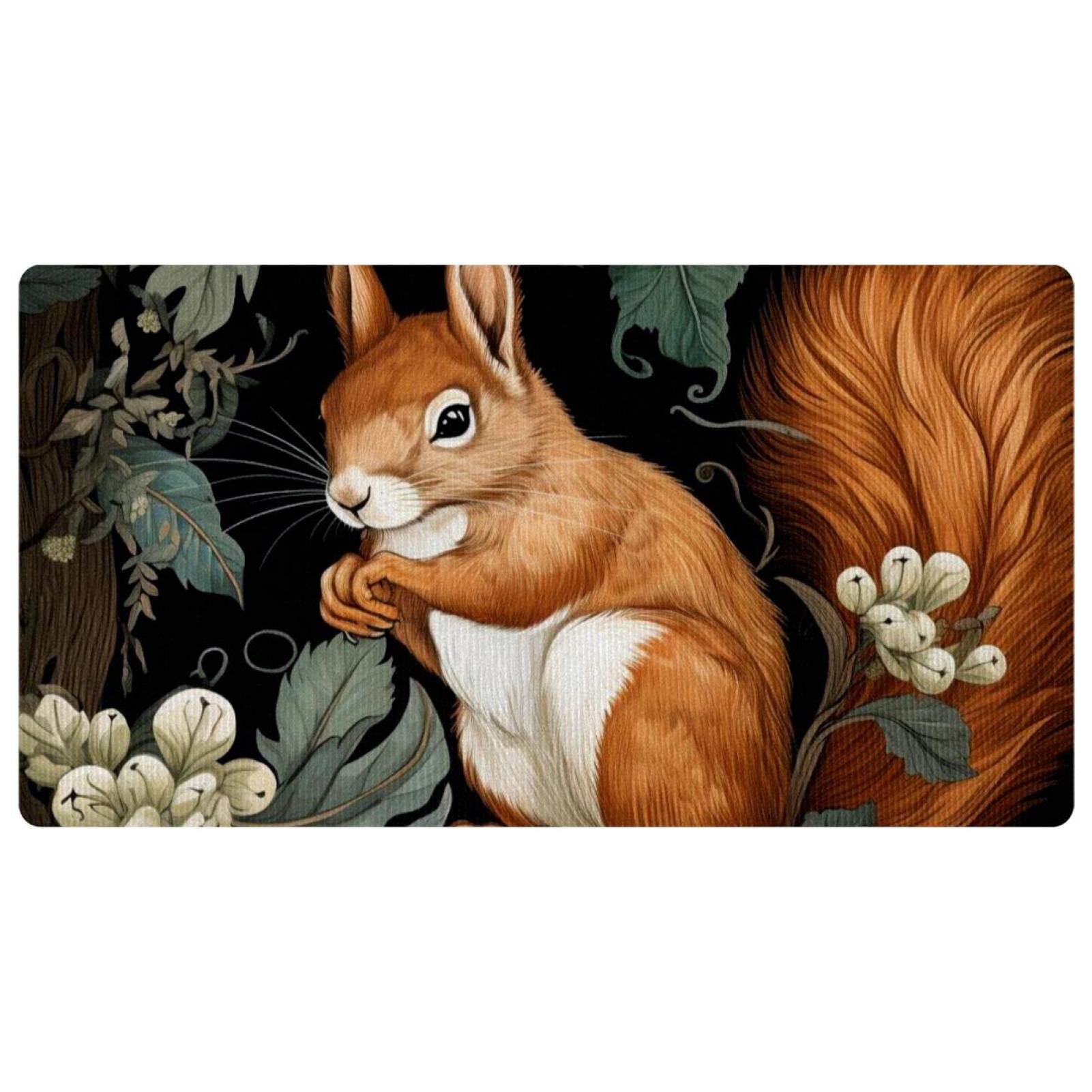 Large Pine Tree on a Branch Deluxe Kitchen Mats for Floor - Anti ...