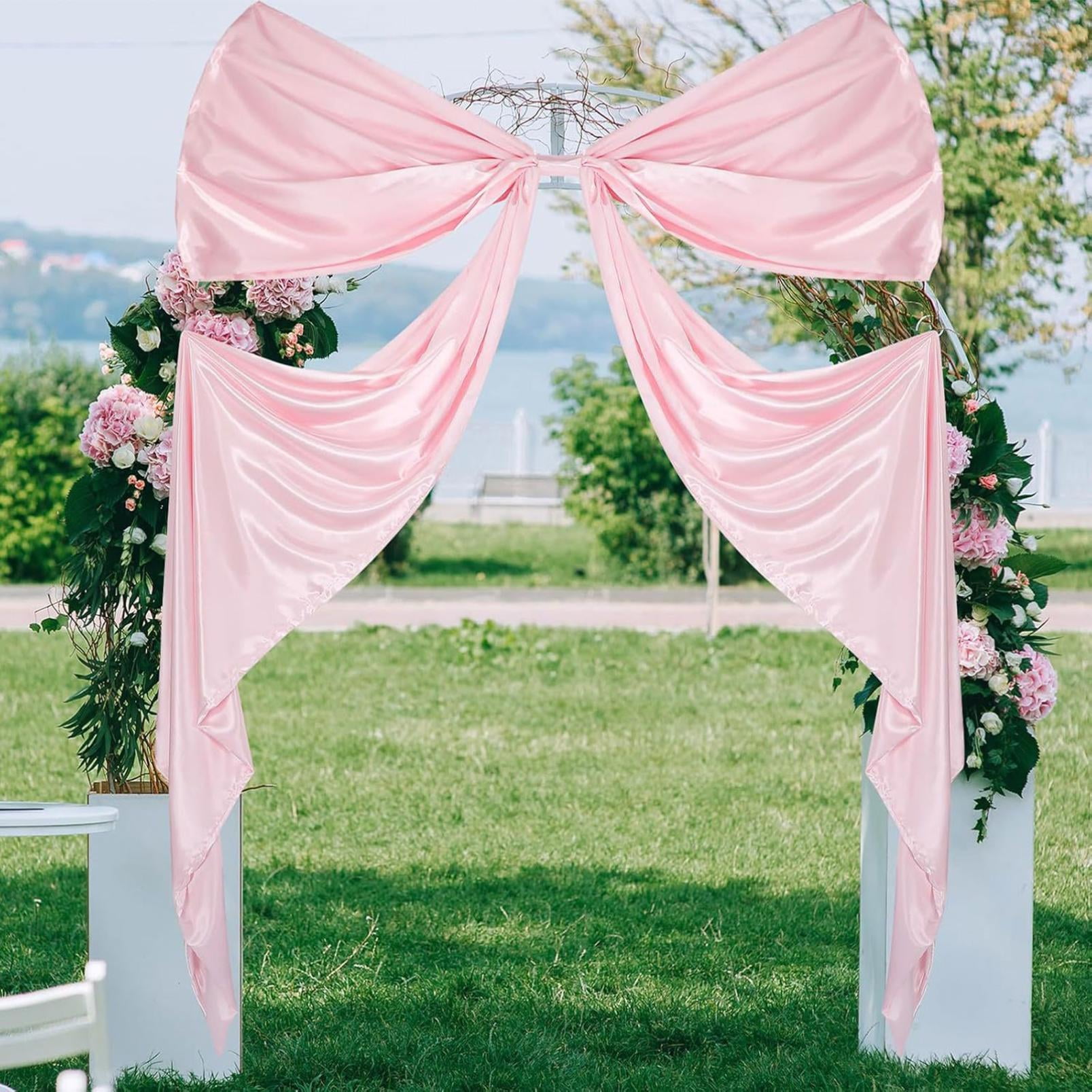Large Pink Bow Birthday Decorations 6x8 Ft Bow Decor Satin Bow Ribbon ...