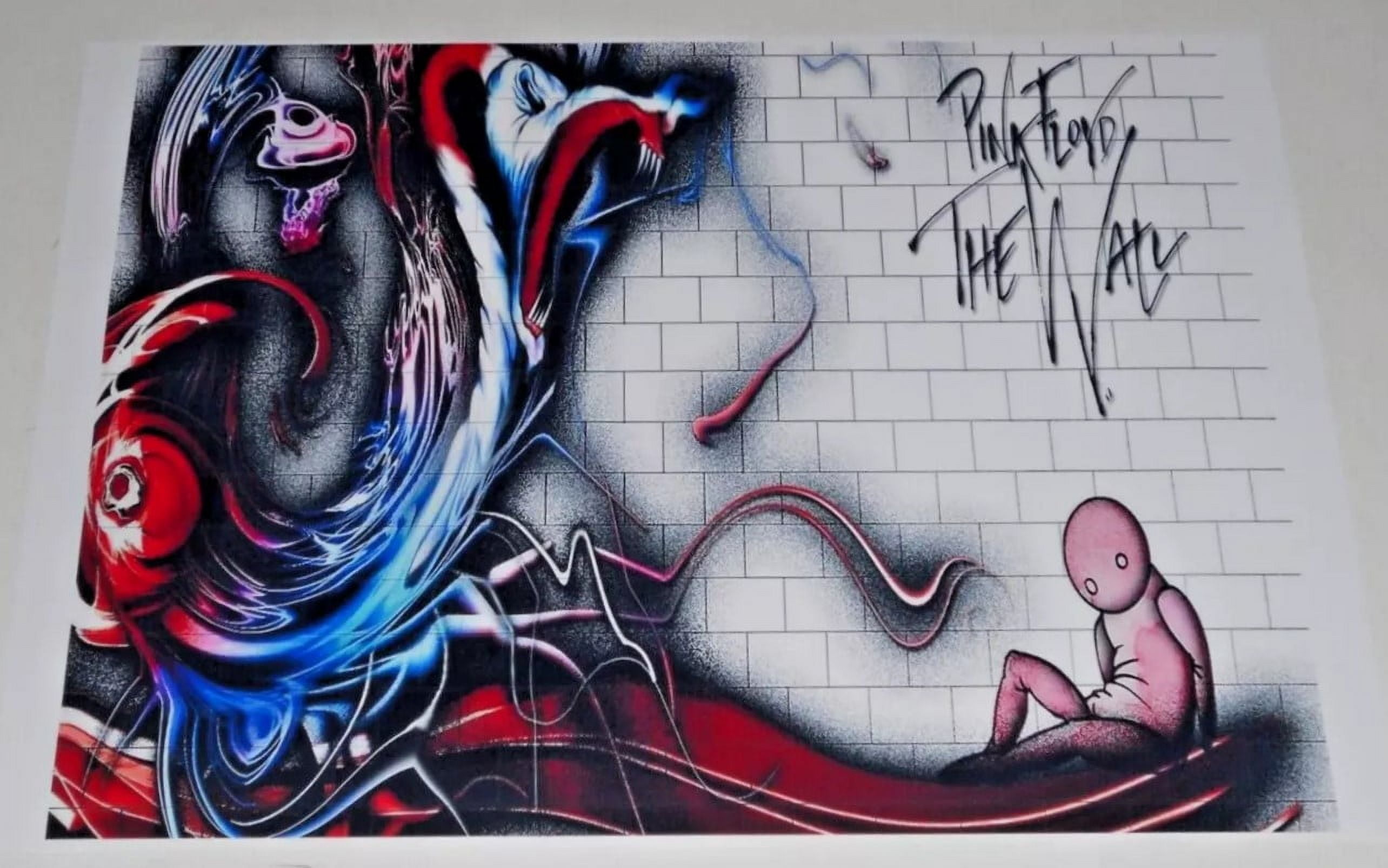 Large Pink Floyd The Wall promo 1981 Movie Gerald Scarfe Art 19"x13 ...