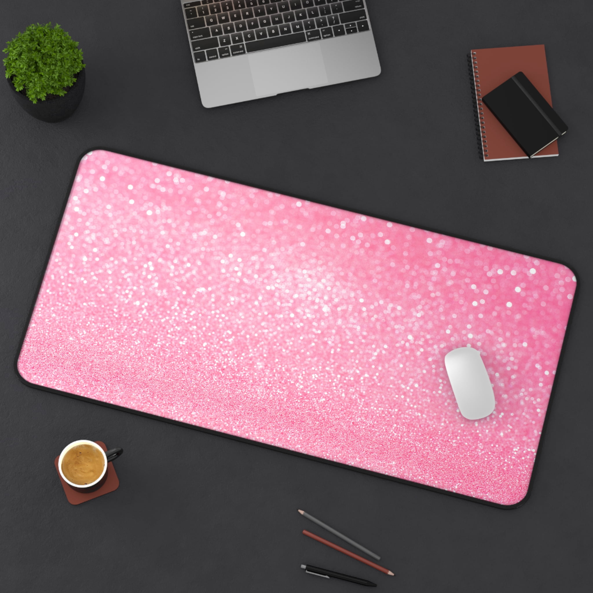 Large Pink Mouse Pad, XL Gaming Mousepad Anti Slip Desk Mat for Laptop ...