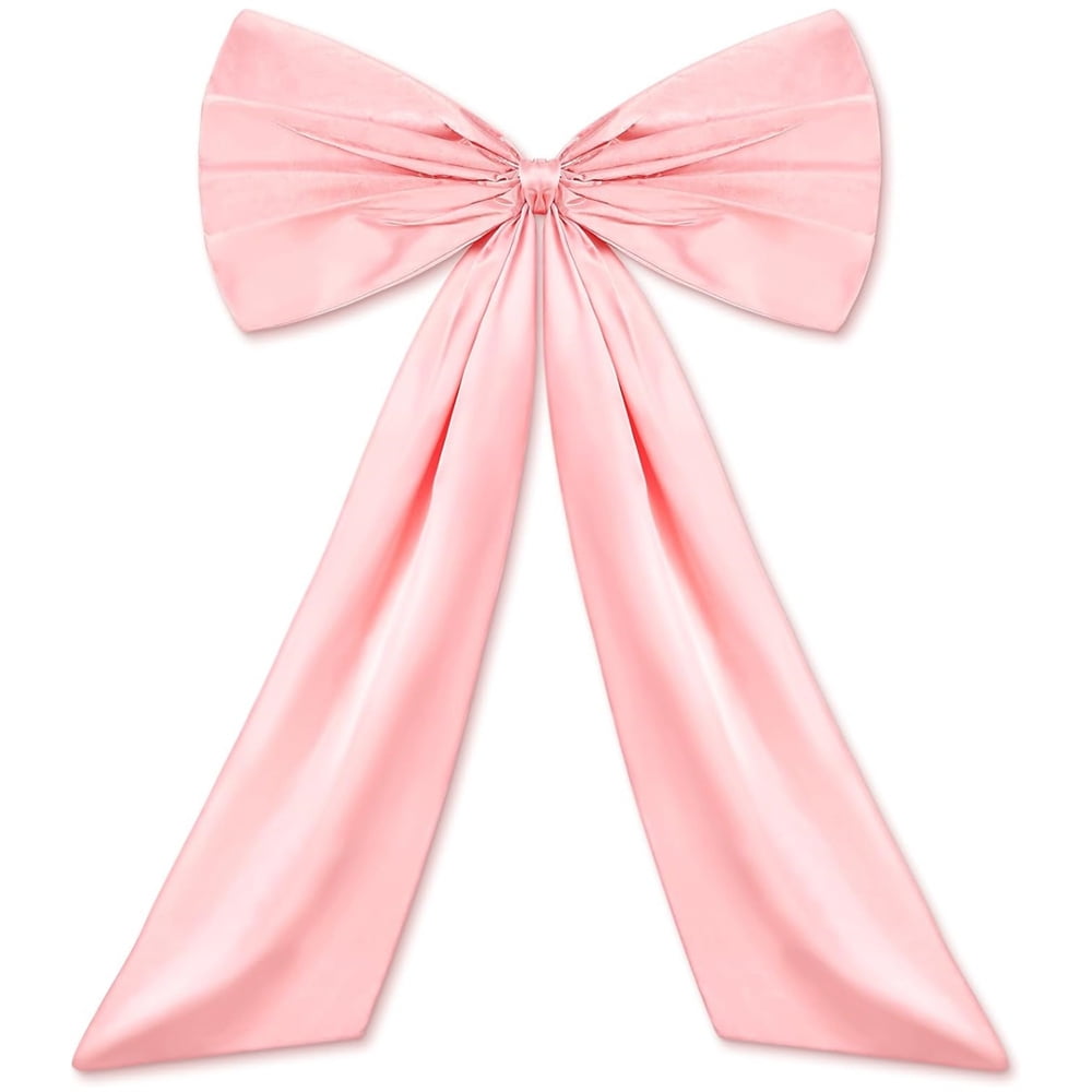 Large Pink Ribbon Bow,8.2 x 5.9 Ft Giant Hanging Tie Bow,Satin Bowknot ...