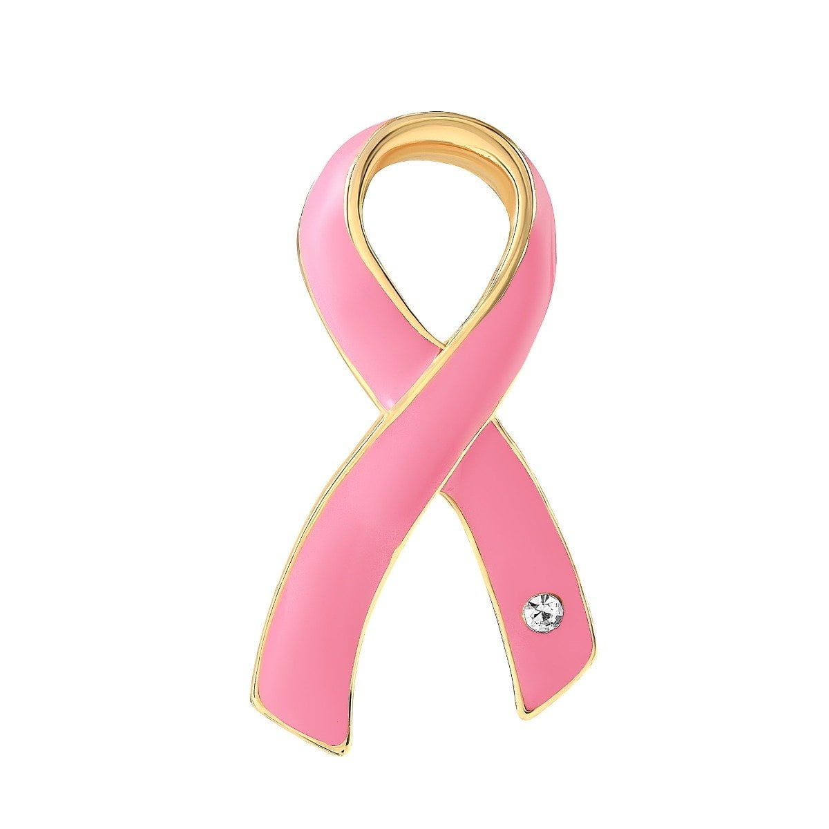 Large Pink Ribbon Pins with Crystals - Walmart.com