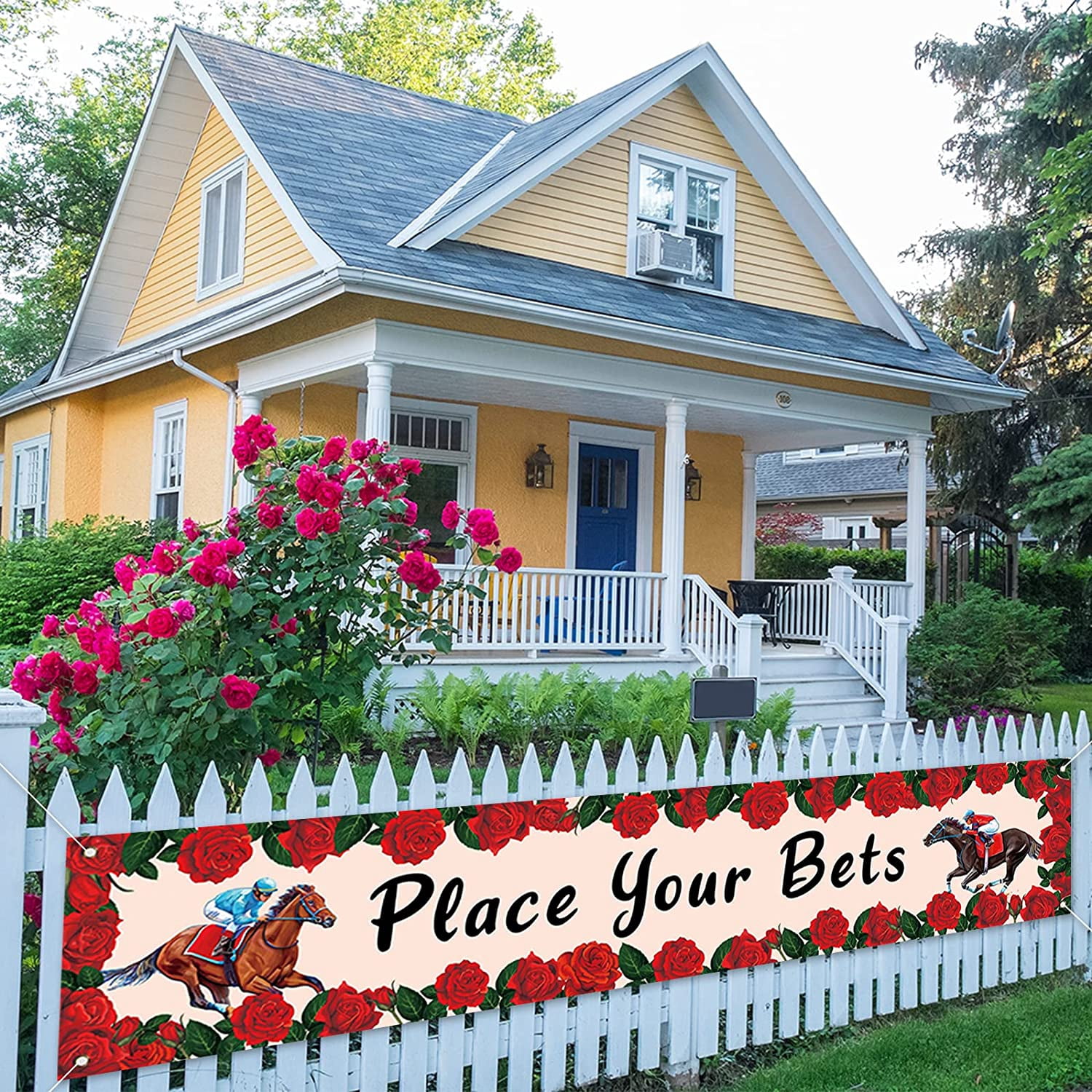 Large Place Your Bets Banner for Fence Yard Lawn Horse Racing Game ...
