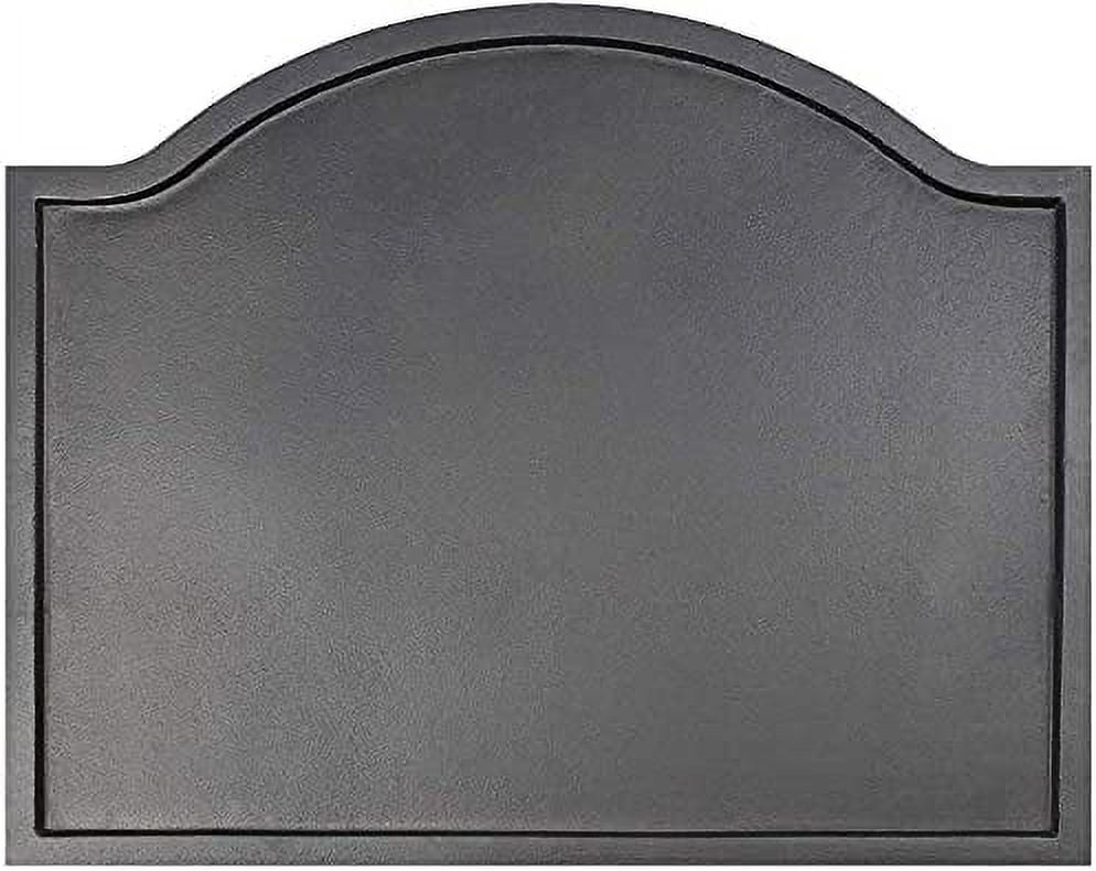 Large Plain Design Classic Fireback with Cast Iron with Matte Black ...