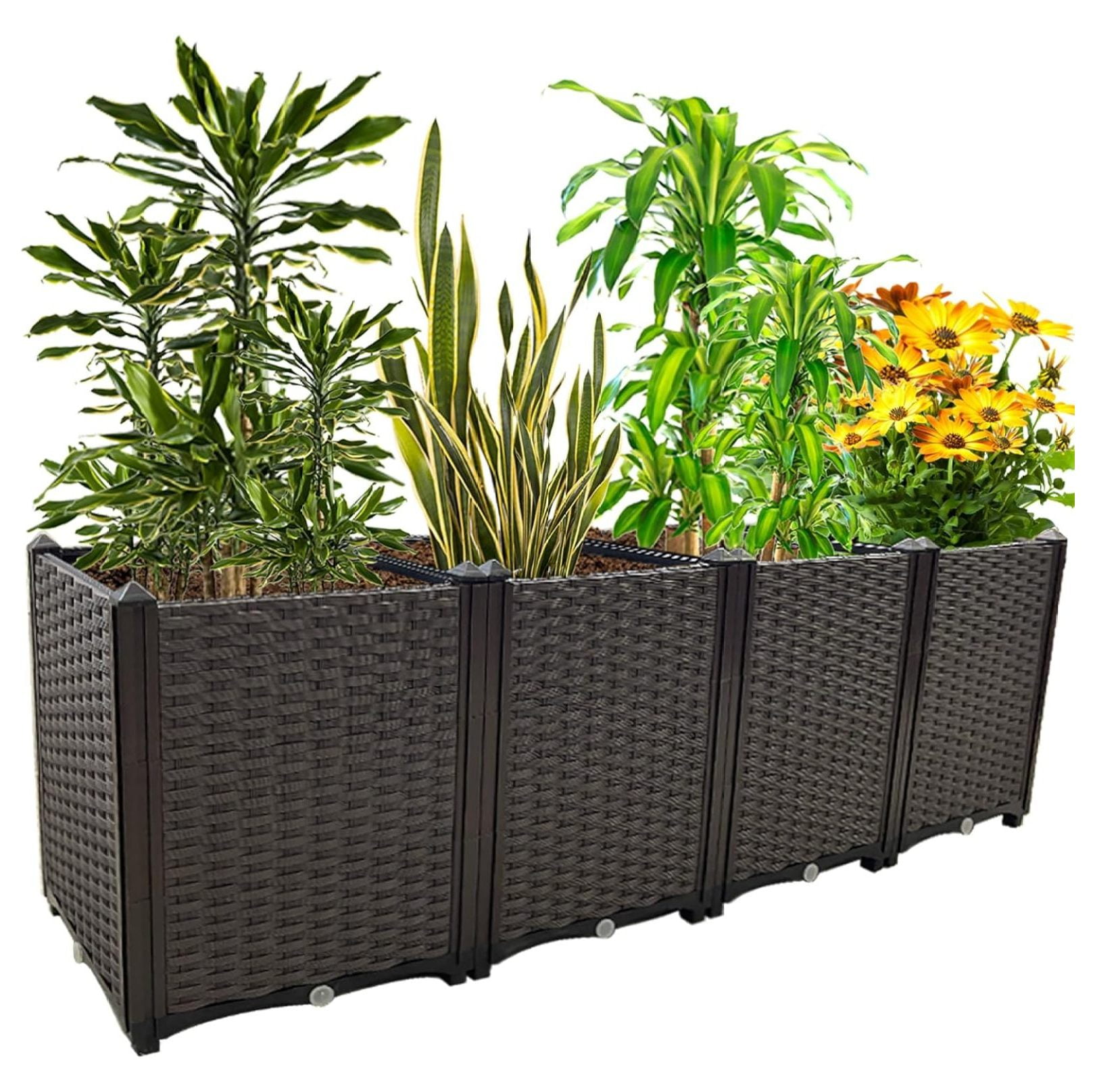 Large Planter for Outdoor Plants Raised Garden Bed Elevated Garden ...