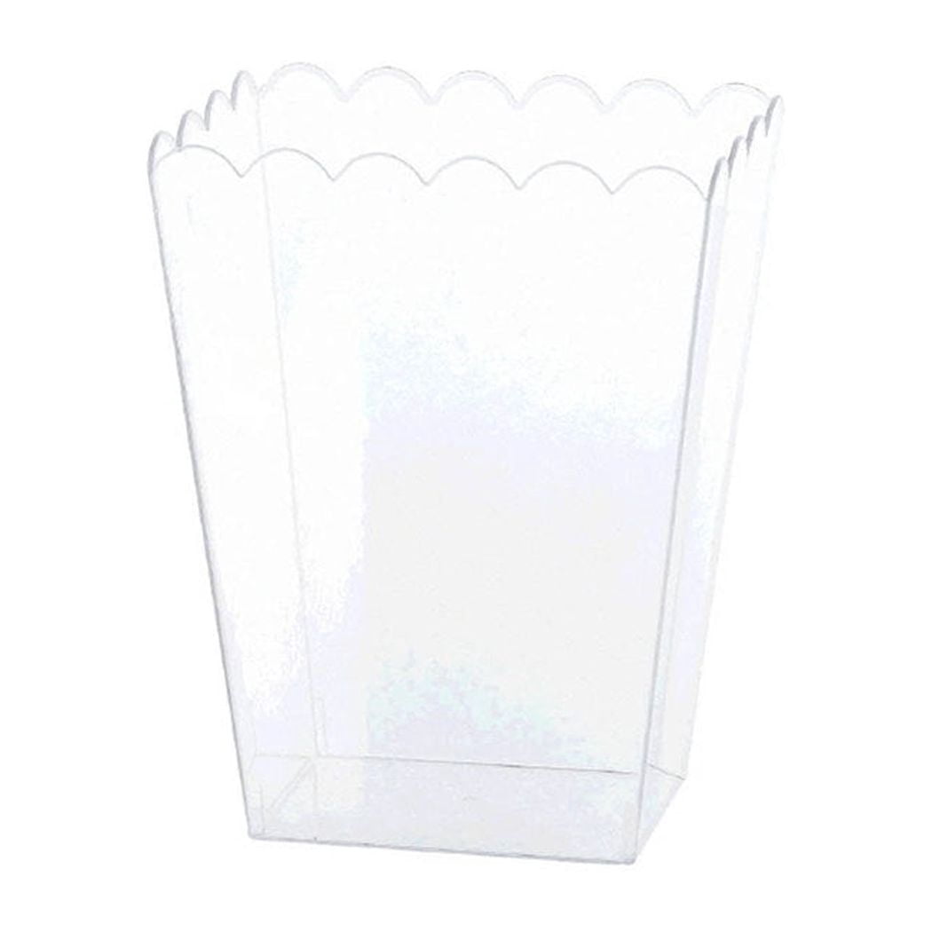 Large Plastic 80oz Scalloped Container - Walmart.com